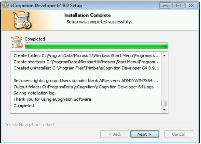 Installing the eCognition Developer Client